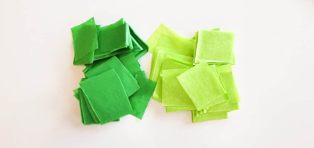 Fun Christmas Wreath Craft with Tissue Paper for Kids | KiDorzo