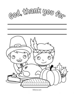 10 FREE Thanksgiving Coloring Pages for Kids | KiDorzo