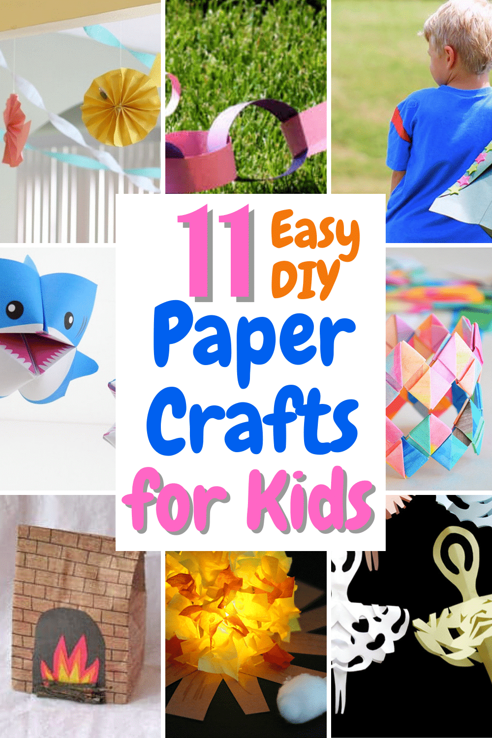 11 Easy Paper Crafts For Kids | KiDorzo