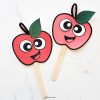 Fun Letter A Apple Craft - Popsicle Stick Puppet | KiDorzo