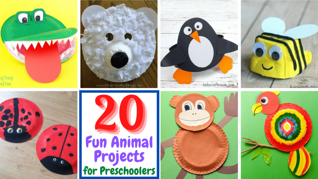 20 Fun Animal Projects for Preschoolers | KiDorzo