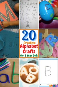 20 Creative Alphabet Crafts for 3 Year Olds | KiDorzo