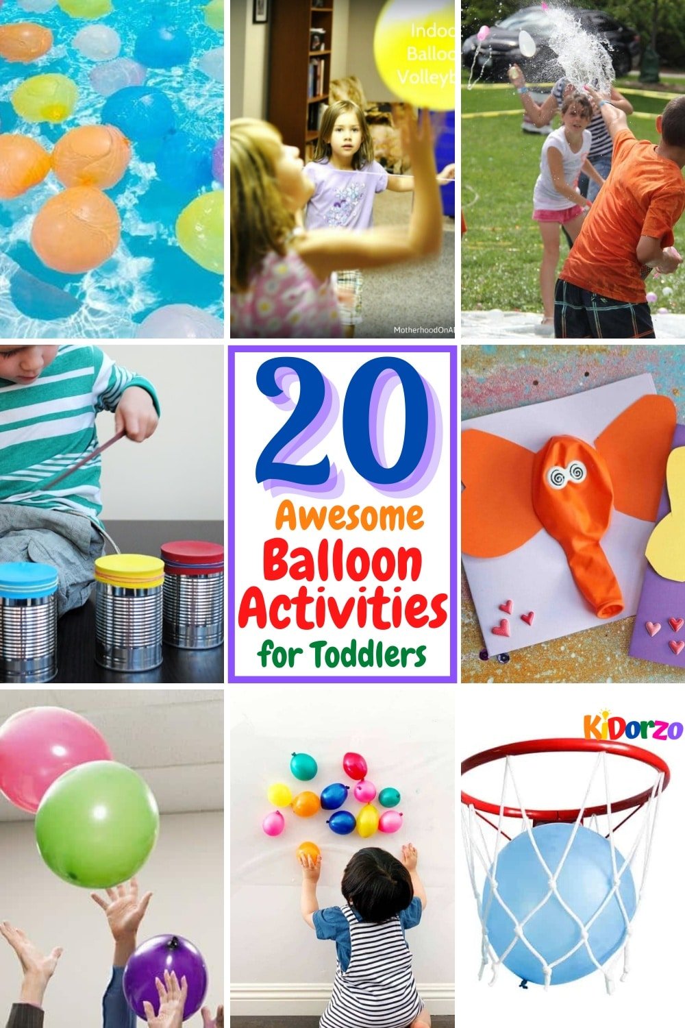 20 Awesome Balloon Activities for Toddlers | KiDorzo