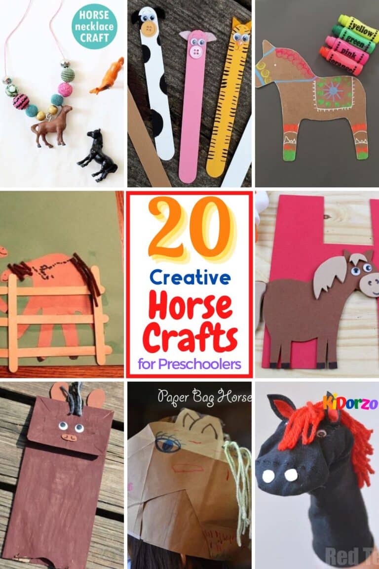 20 Creative Horse Crafts for Preschoolers | KiDorzo