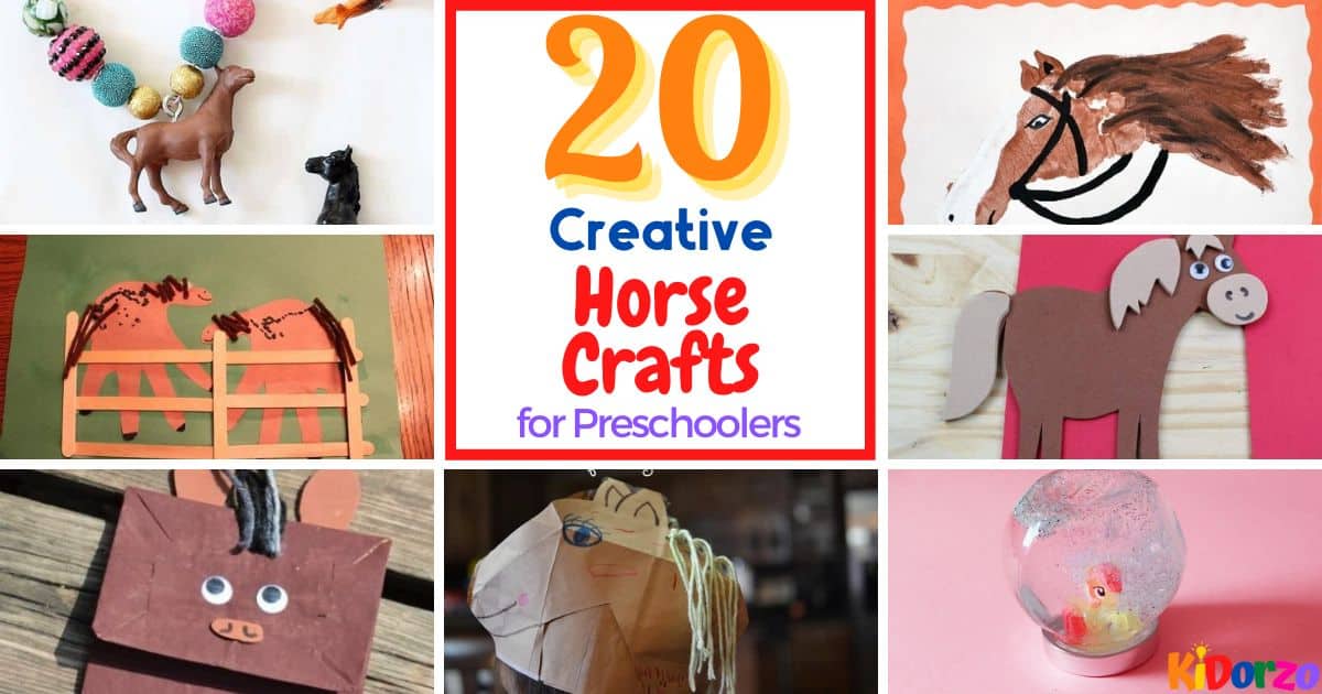 20 Creative Horse Crafts for Preschoolers | KiDorzo