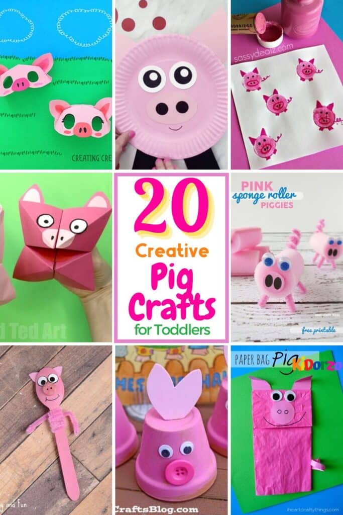 20 Creative Pig Crafts for Toddlers | KiDorzo