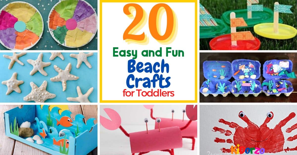 20 Easy and Fun Beach Crafts for Toddlers | KiDorzo