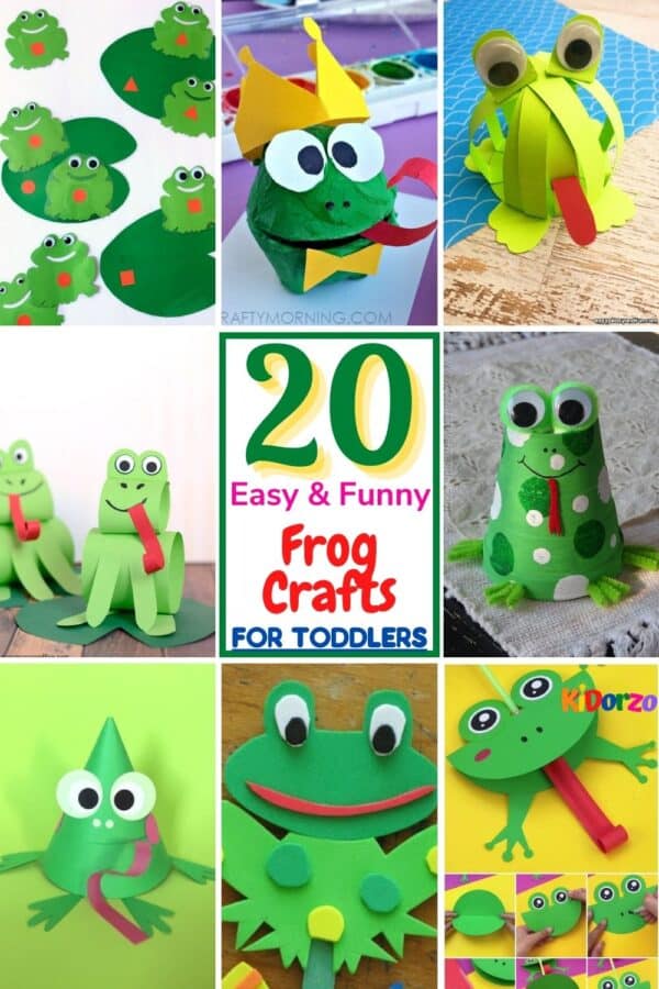 20 Easy and Funny Frog Crafts for Toddlers | KiDorzo