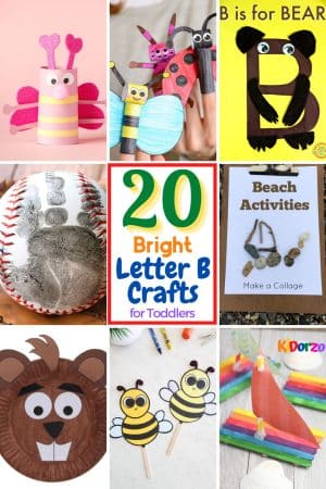 10 Bright and Brilliant Letter B Crafts for Toddlers